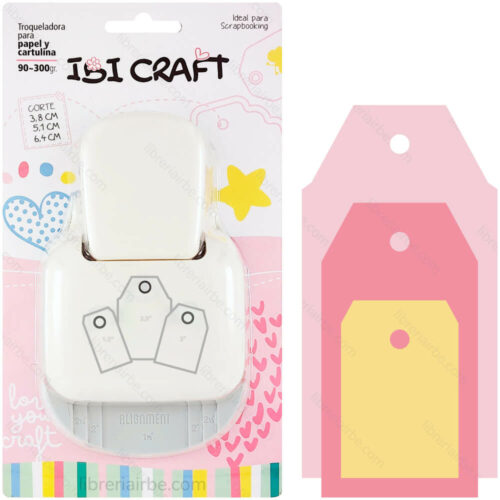 Perforadora Ibi Craft Para Hacer Etiquetas 3 en 1 - Papelería Acuarela
