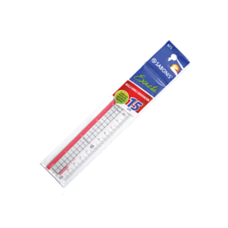 Regla Sabonis 15 CM Doble Graduacion 671 - Papelería Acuarela